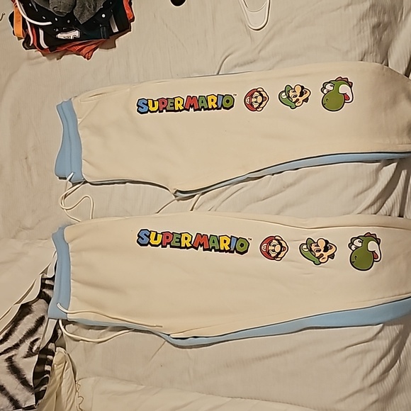 Nintendo | Other | Super Mario Sweatpants 2pairs Lrg And Xl Blue And ...